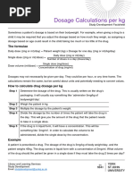 Metoclopramide CRI Calculator for Dogs | PDF