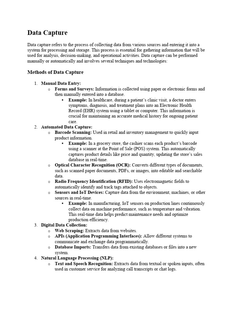 Data Capture | PDF | Point Of Sale | Image Scanner