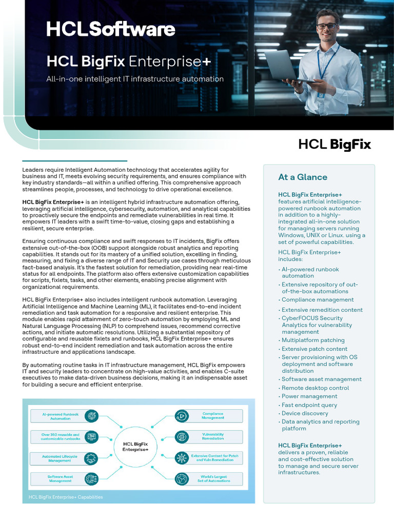 BigFix Enterprise Datasheet New | PDF | Systems Engineering | Computer ...