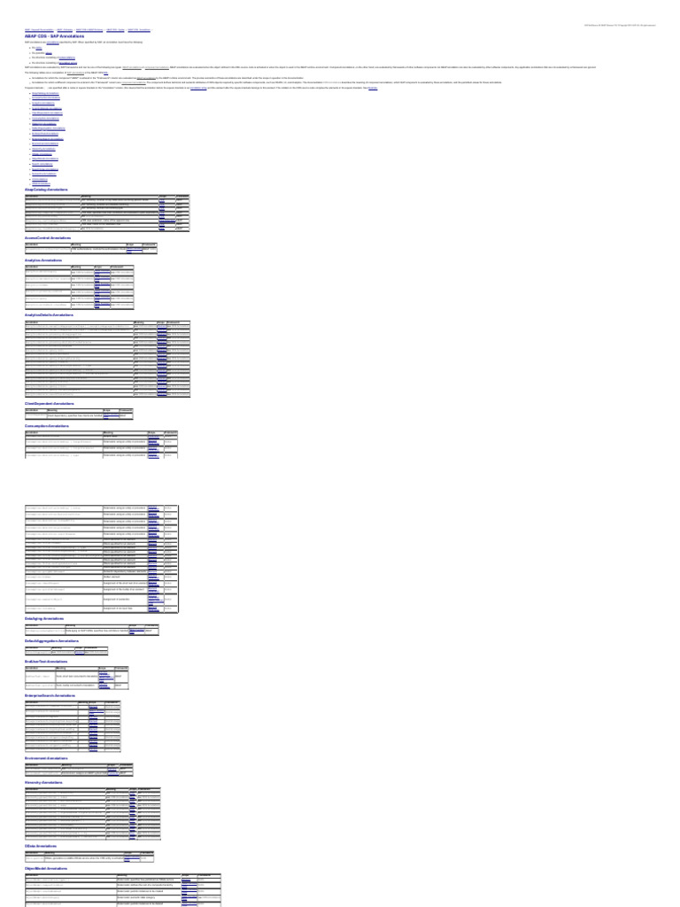 List of CDS Annotations | PDF | Parameter (Computer Programming) | Annotation