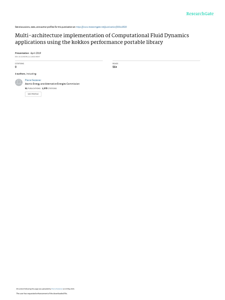 kokkos_ugm_2019_kestener | PDF | Graphics Processing Unit | Computing