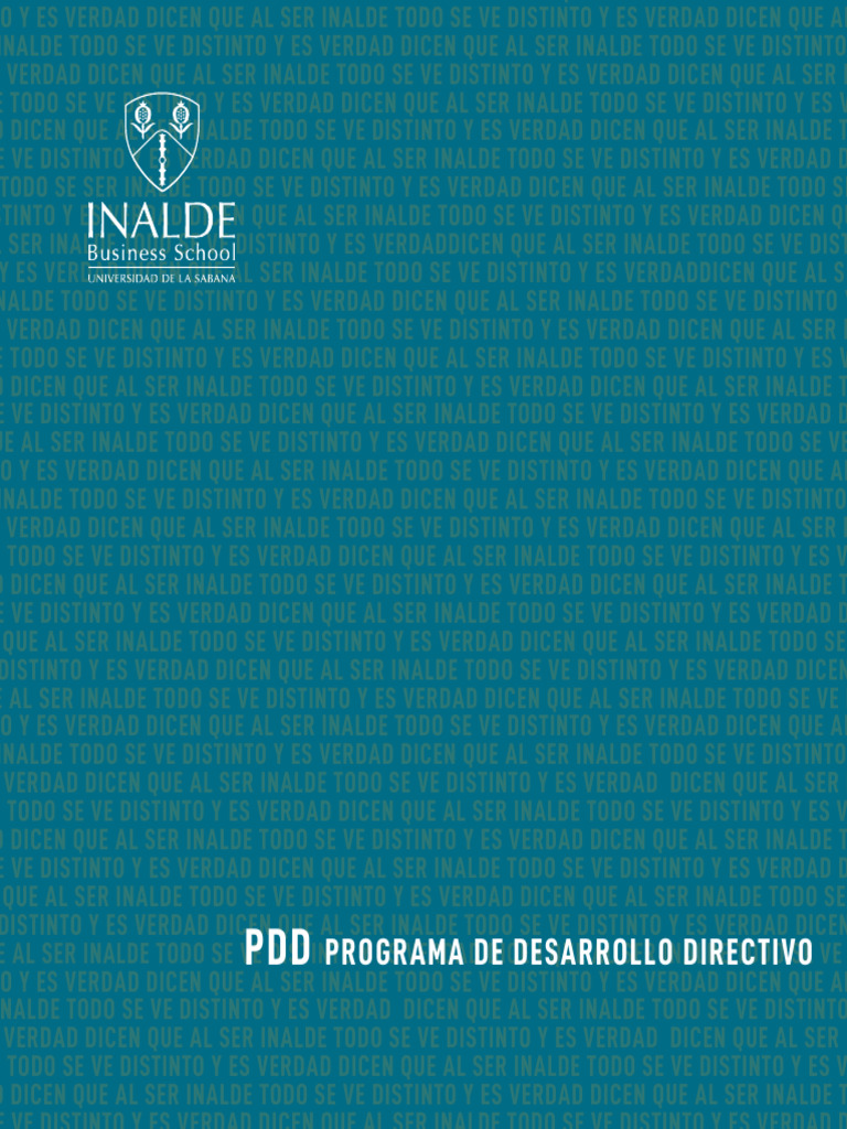Brochure Executive PDD | PDF | Negocios | Ciencias sociales
