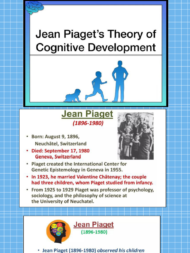 Week 2 - Jean-Piagets-Cognitive-Development | PDF | Reason | Knowledge