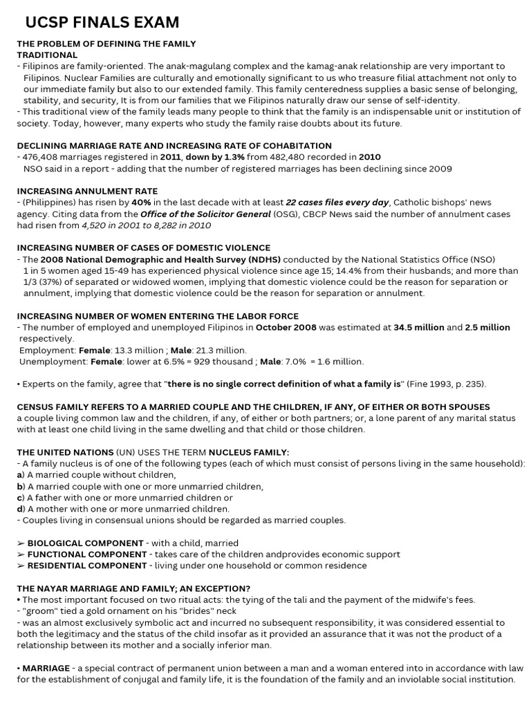 Mil Exam | PDF | Family | Marriage