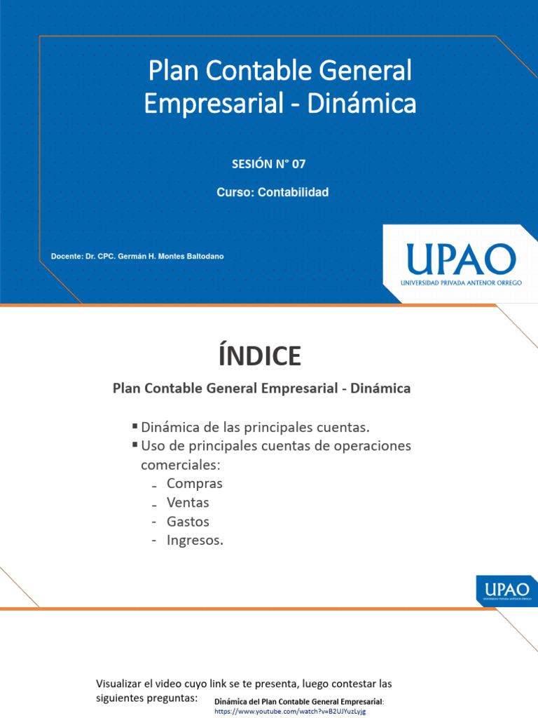Dinámica del Plan Contable Empresarial | PDF | normas internacionales ...