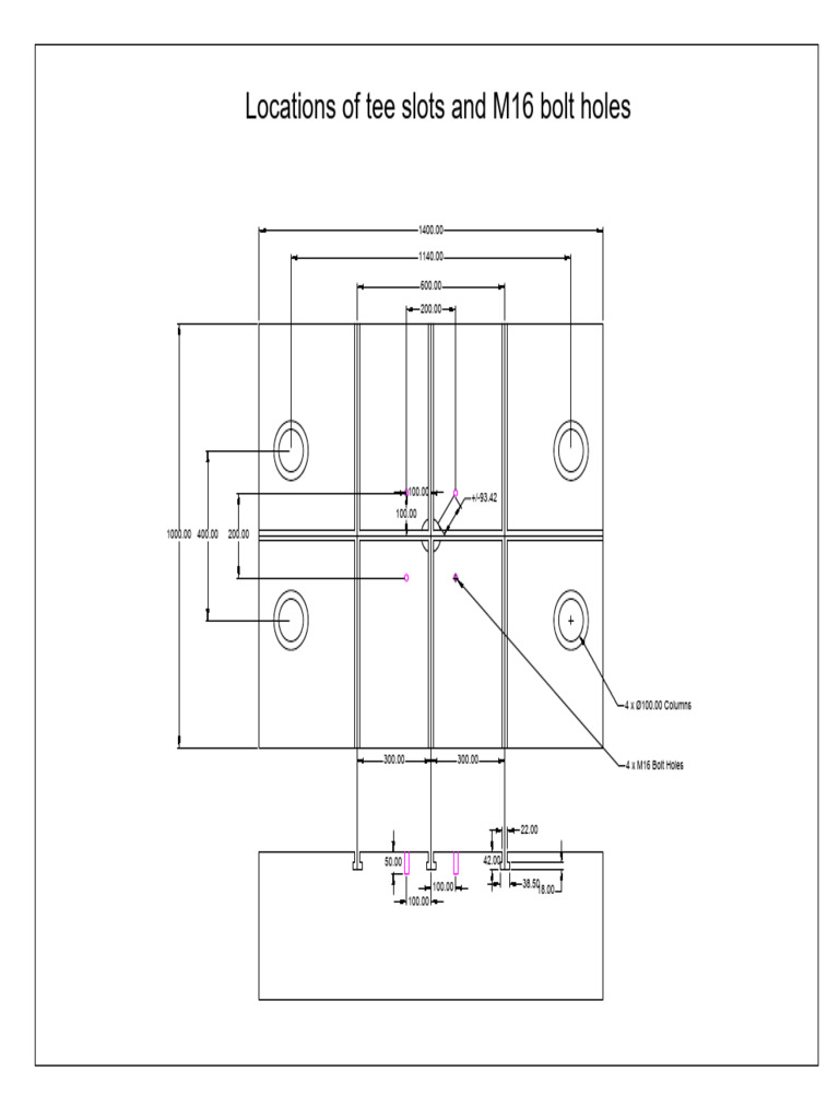 Bolt Holes and Tee Slots | PDF