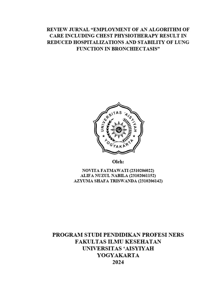 Review Jurnal Kelompok - Fisioterapi Dada | PDF