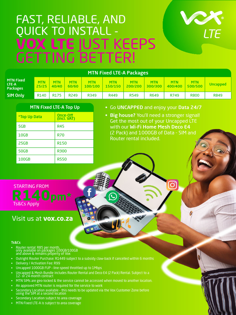 Telkom Lte Flyer Pdf Lte Advanced Information And Communications Technology