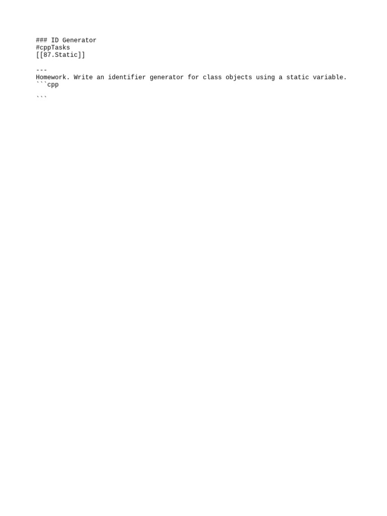 Hw12 ID Generator | PDF