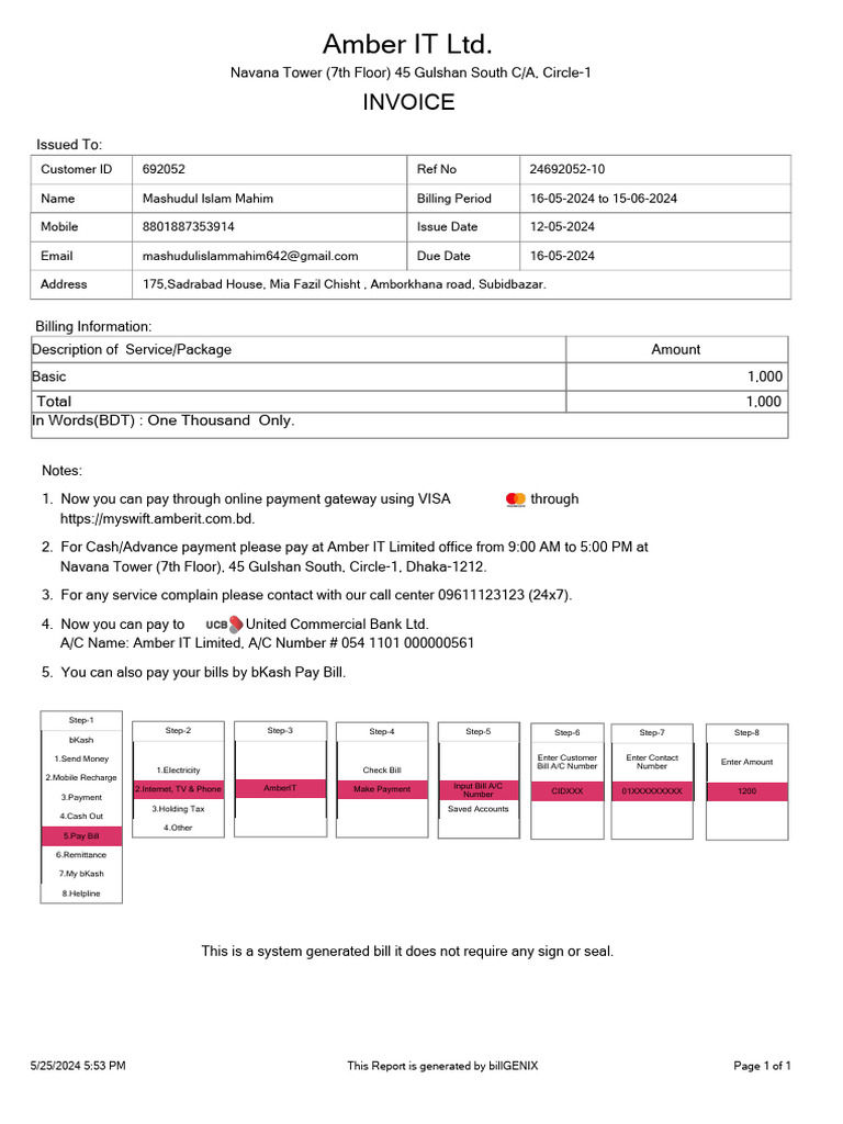 InvoicReport | PDF | Banking | Banking Technology