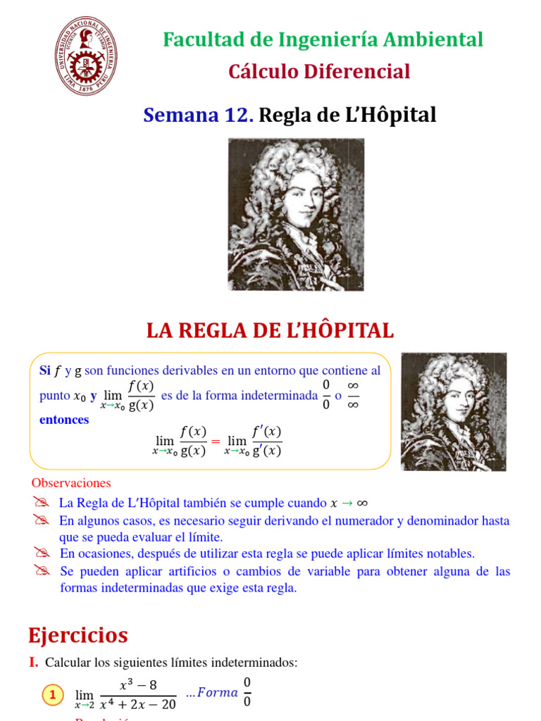 Regla de LHopital | PDF | Análisis | Análisis real