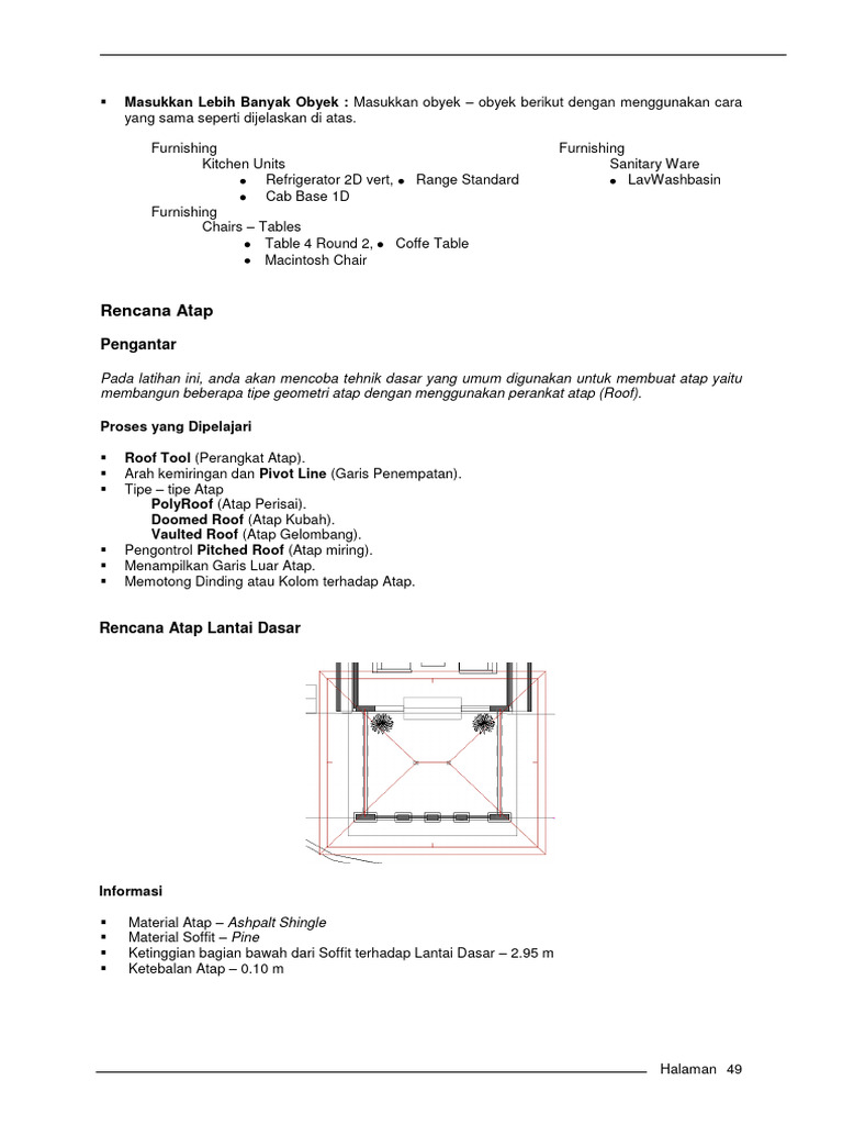 Tutorial Archicad Rencana Atap Pdf Teknologi And Rekayasa