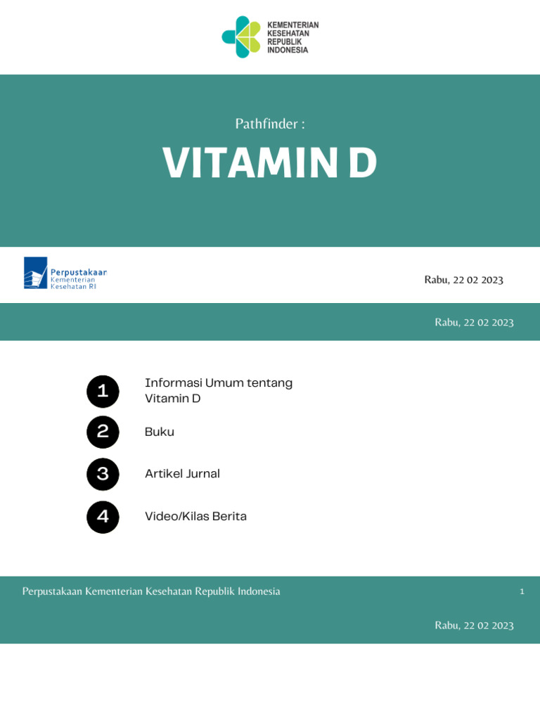 KEMENKES RI Vitamin D | PDF | Kesehatan Holistik