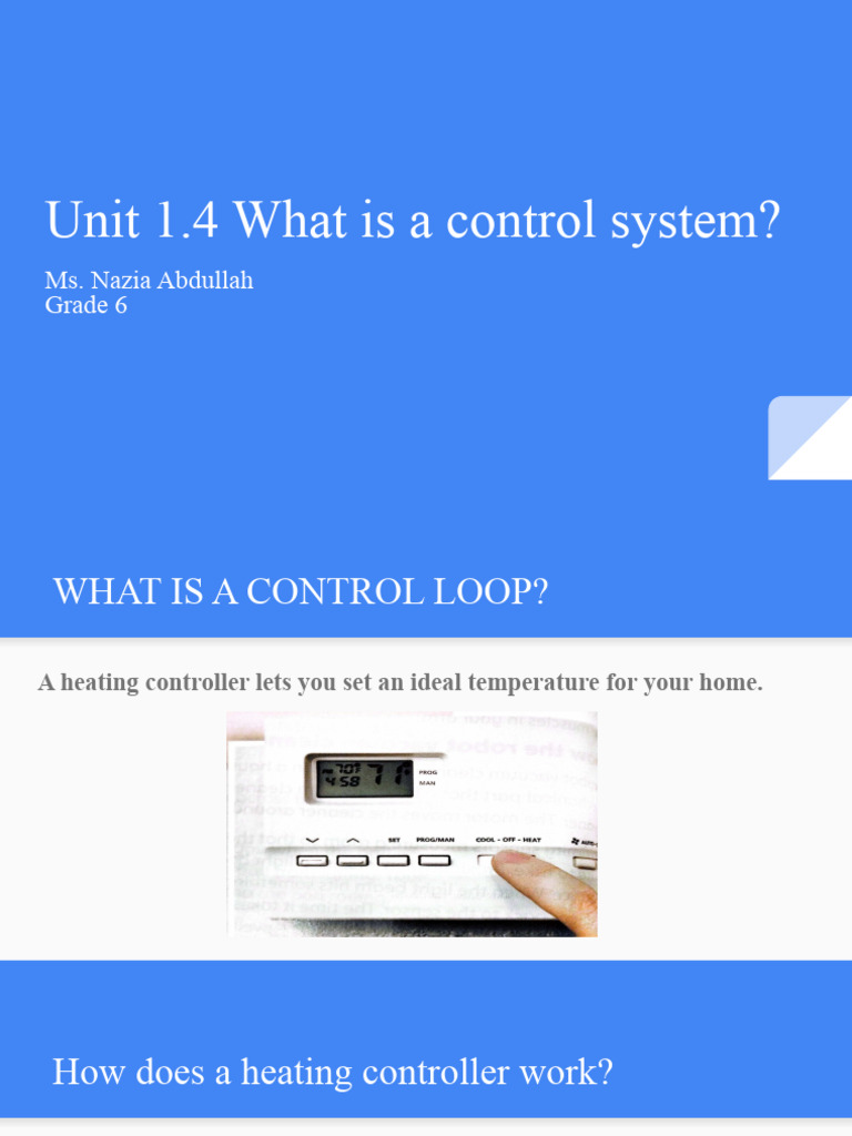 Unit 1.4 - Control Systems | PDF | Computers