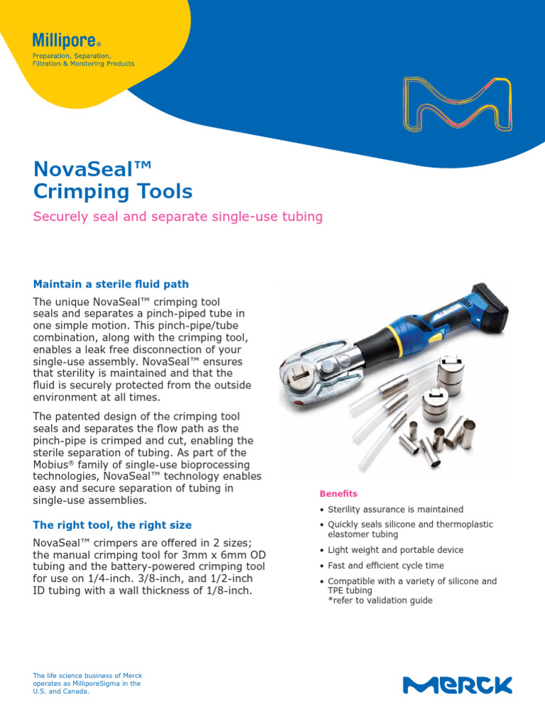 Novaseal Crimping Tools Ds1040en MK | PDF | Pipe (Fluid Conveyance ...