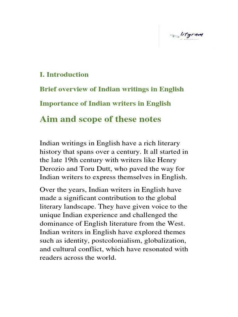 Indian Writings in English | PDF | Sri Aurobindo