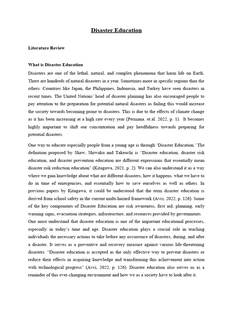 Disaster Education | PDF | Natural Disasters | Emergency Management