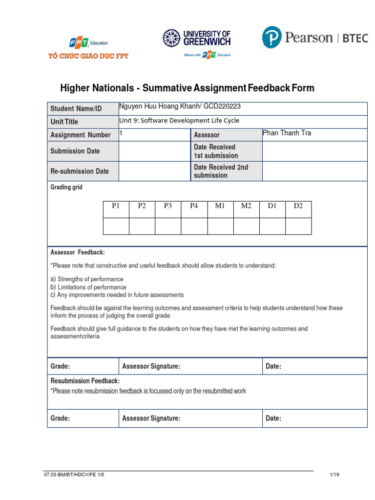 07.03-BMFGHDCVFE-Phieu Lam Bai - Unit 2 - 1631 - Brief 1 | PDF | Software Development Process ...