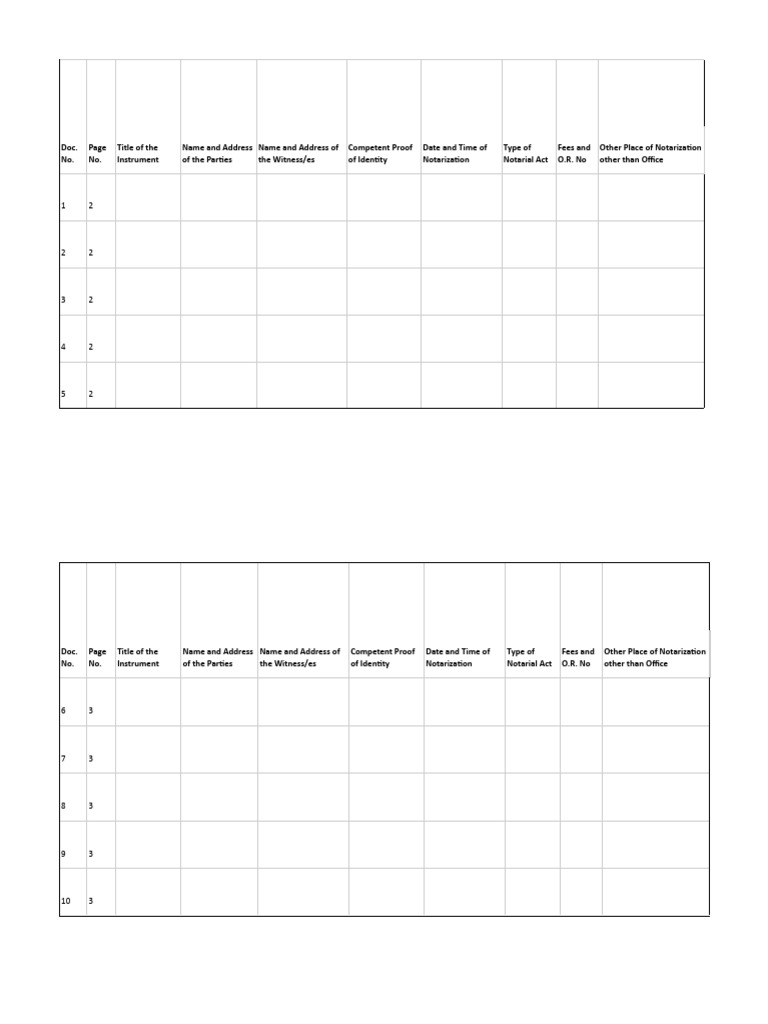 BLANK NOTARIAL PAGES | PDF | Common Law | Practice Of Law