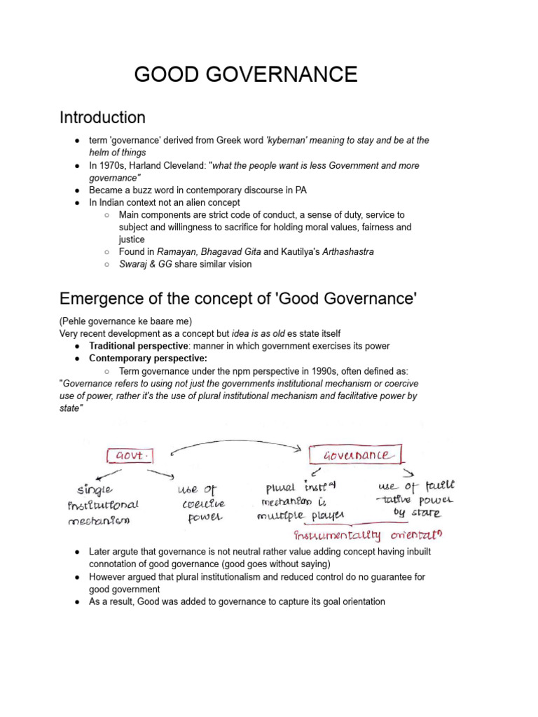 PPA - Unit3 Good Governance Public Adm | PDF | Good Governance | Governance