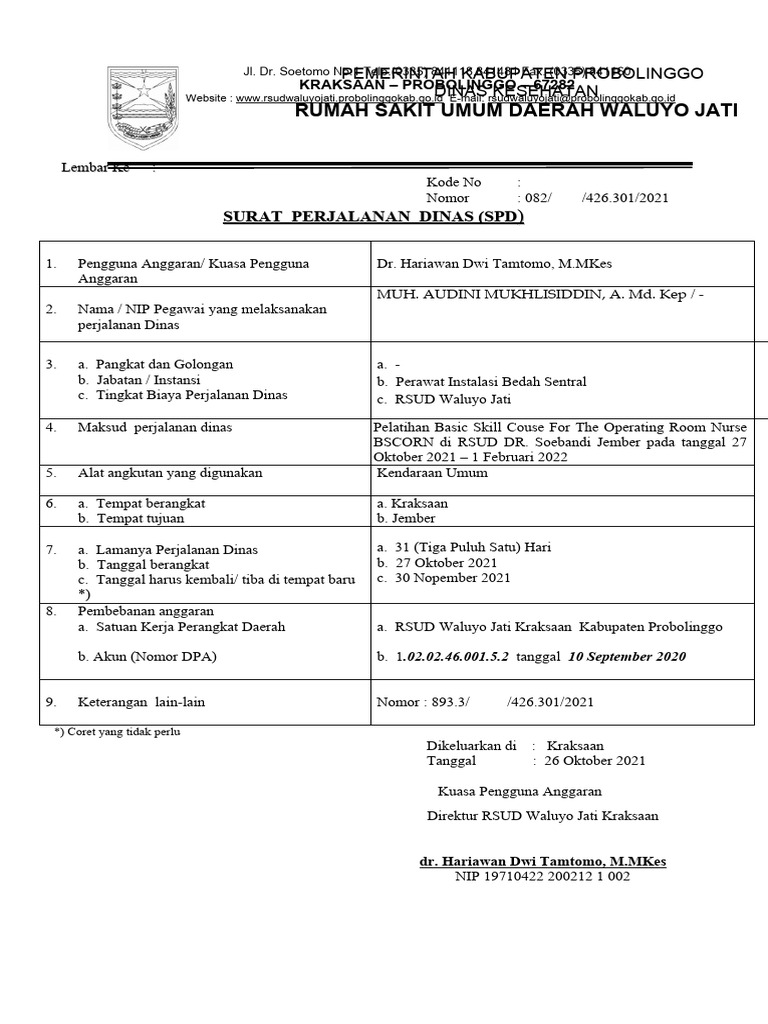 SPPD Terbaru (Deni) | PDF