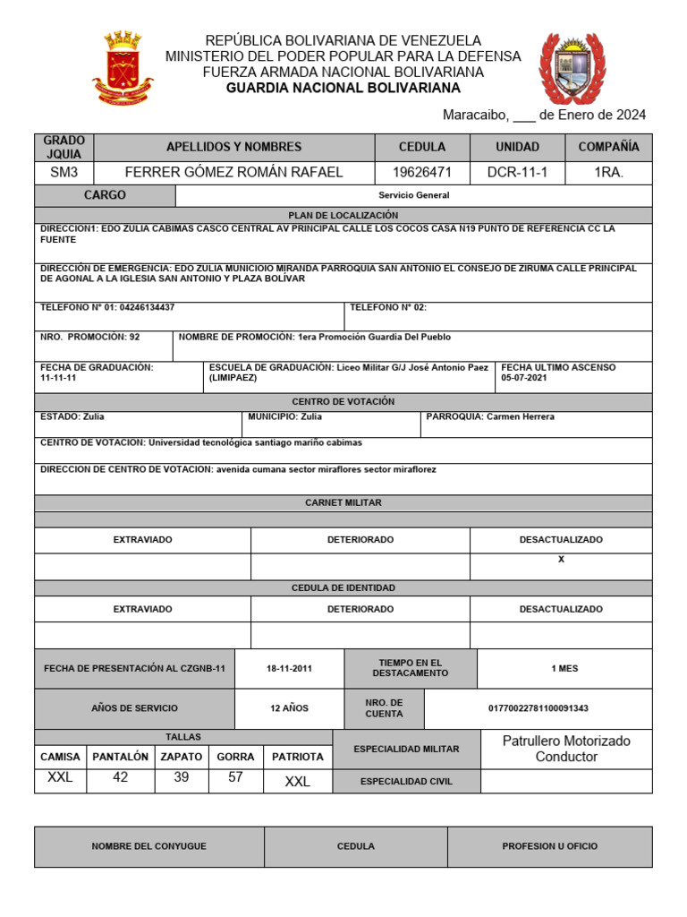 SM3 Ferrer Gomez Roman Rafael | PDF | Gobierno | Venezuela