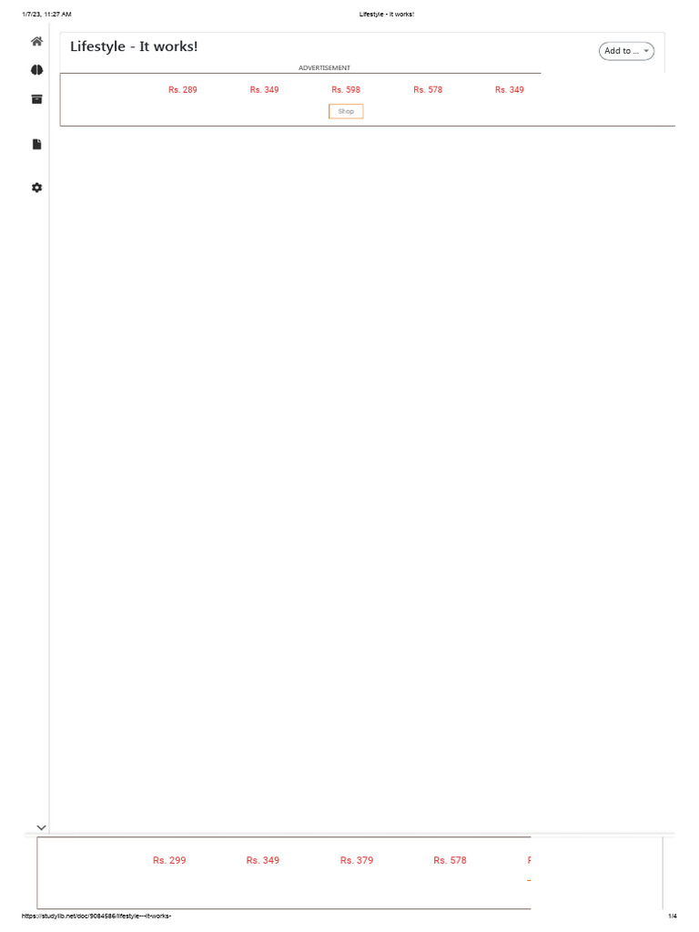 Lifestyle - It Works! | PDF | Business Economics | Mass Media