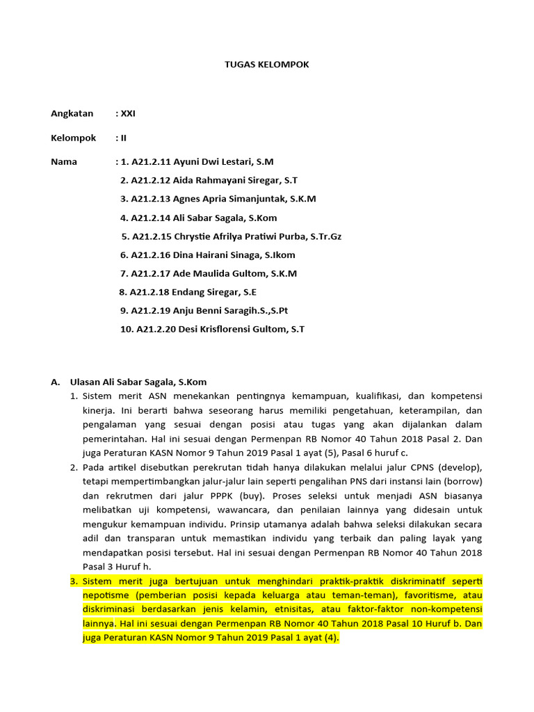 Tugas Kelompok - Ulasan Artikel | PDF