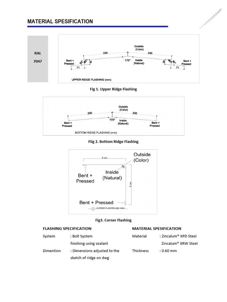 FLASHING SPECIFICATION | PDF | Coating | Paint