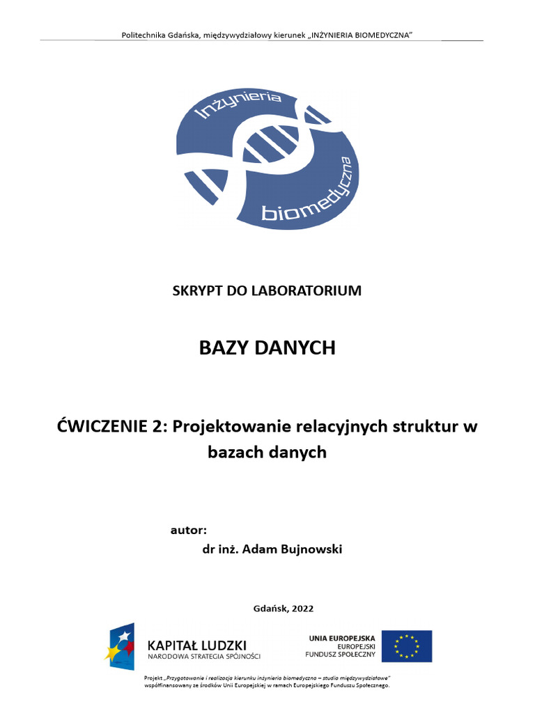 Bazy Danych Lab2 2022 | PDF