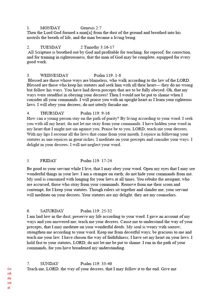 January 1 31 Bible Verse | PDF | Gospel Of Matthew | Jesus