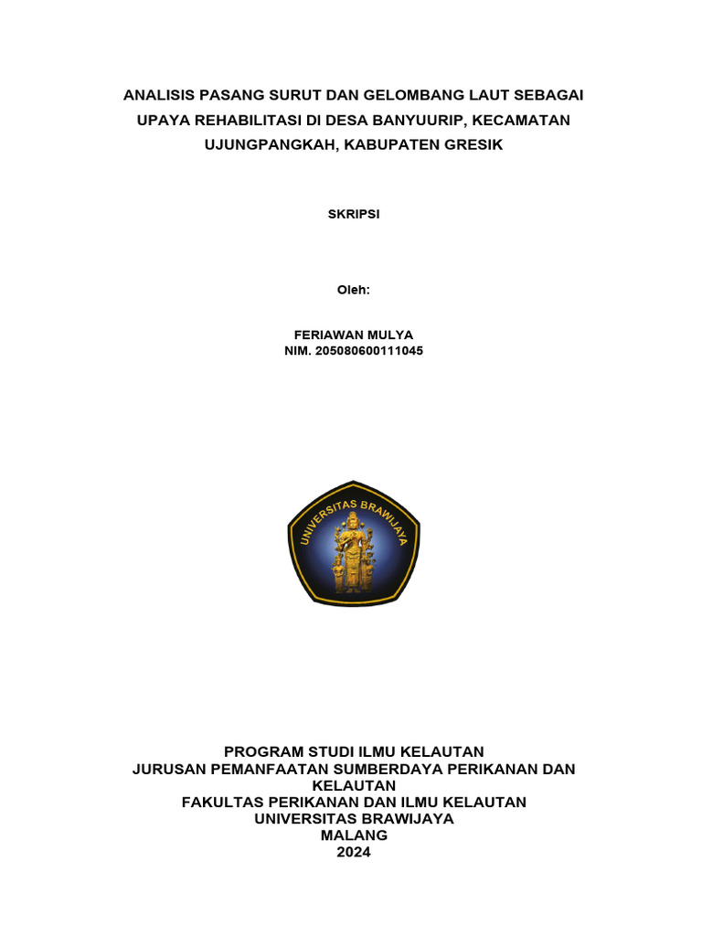 Template Review Skripsi FPIK 2020 | PDF