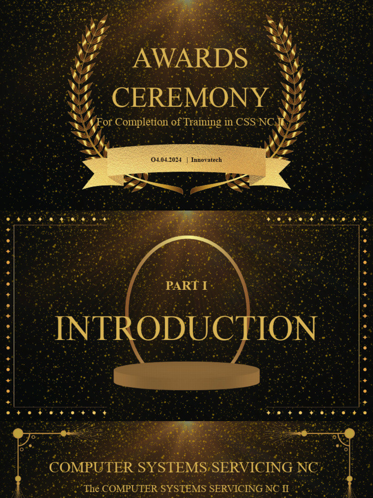 Elegant Awards Ceremony of Film School | PDF