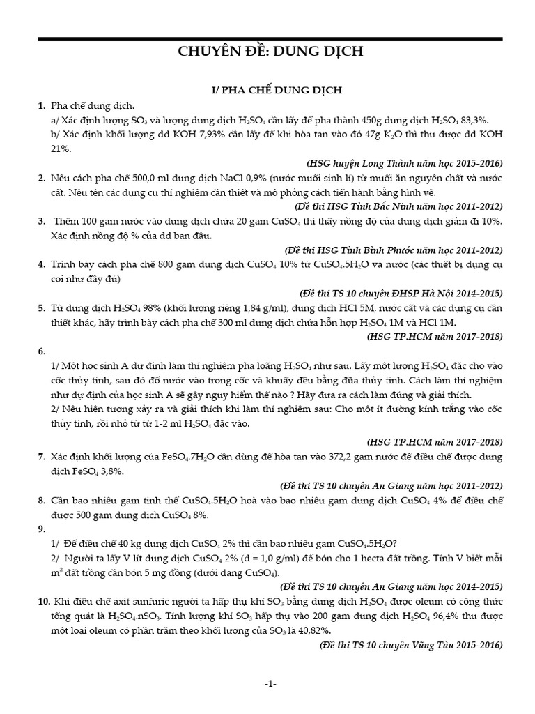 5 Chuyen de Dung Dich | PDF