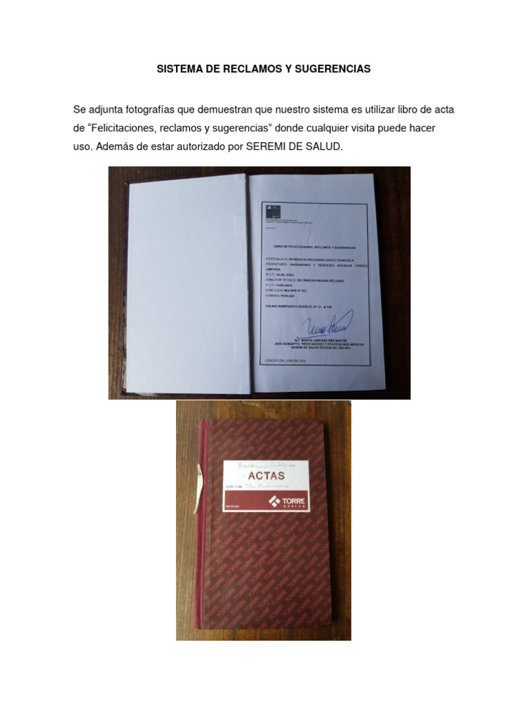 Sistema de Reclamos y Sugerencias | PDF