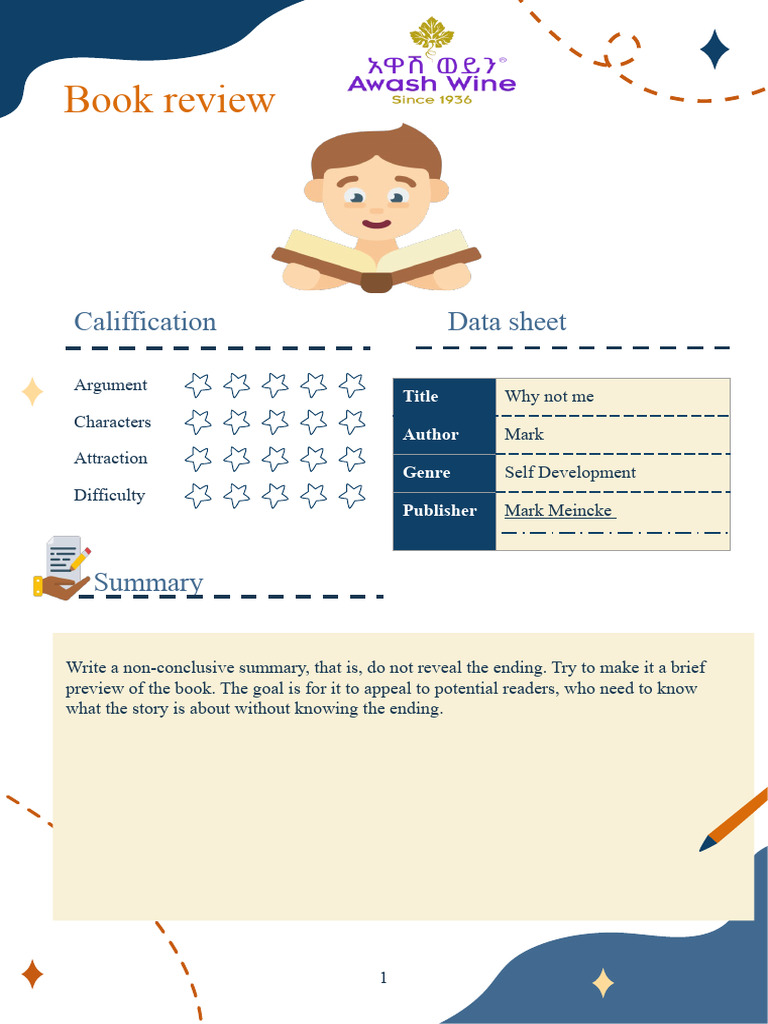 Book Review Worksheets PDP | PDF