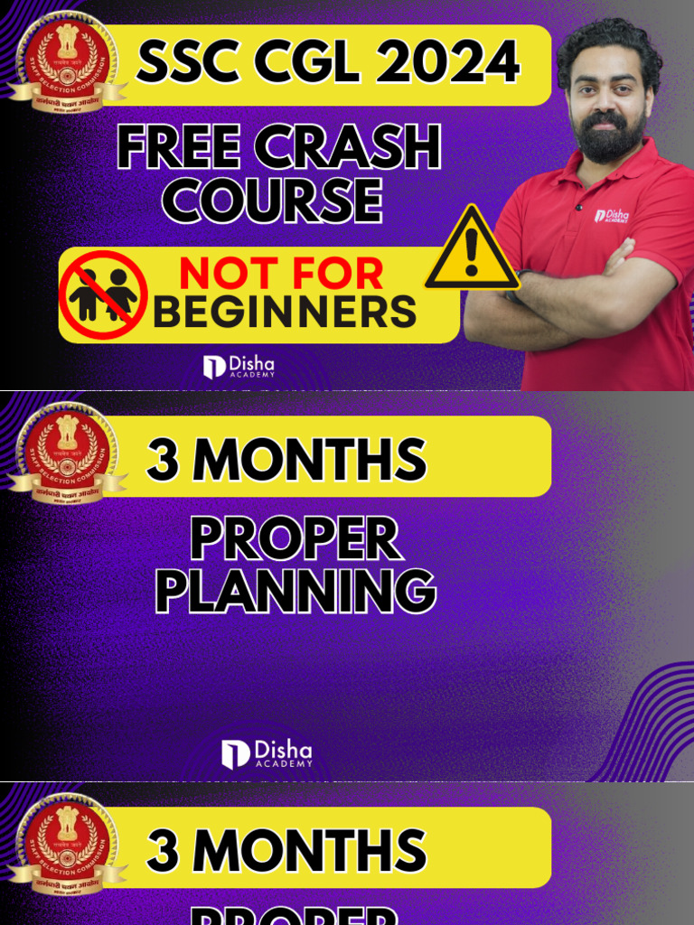 SSC CGL 2024 Crash | PDF