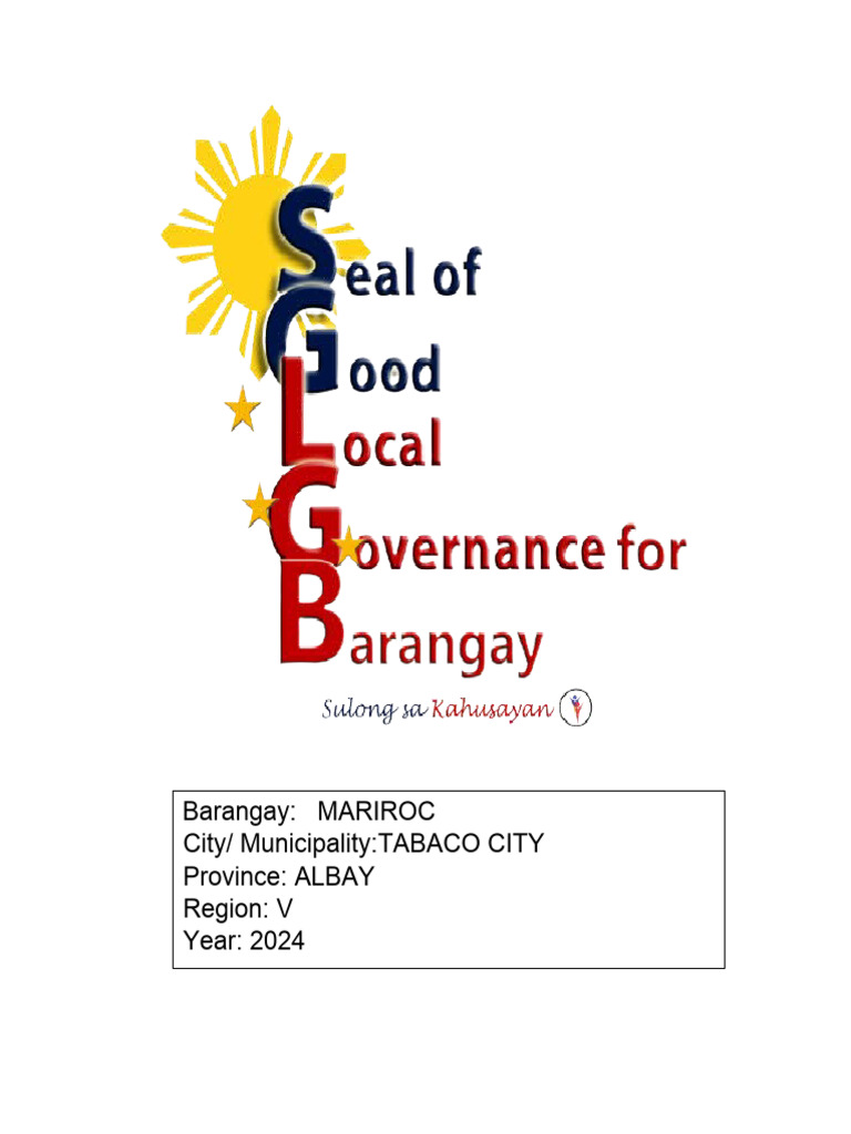 Cover Page- SGLGB | PDF
