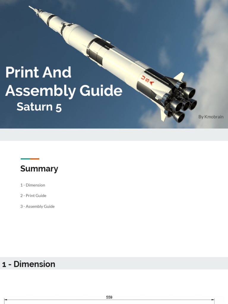 Saturn 5 Print and Assembly Guide | PDF | Technology & Engineering
