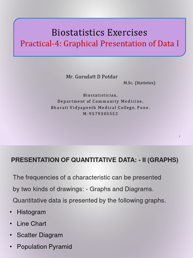 Graphical Presentation I | PDF | Histogram | Scatter Plot