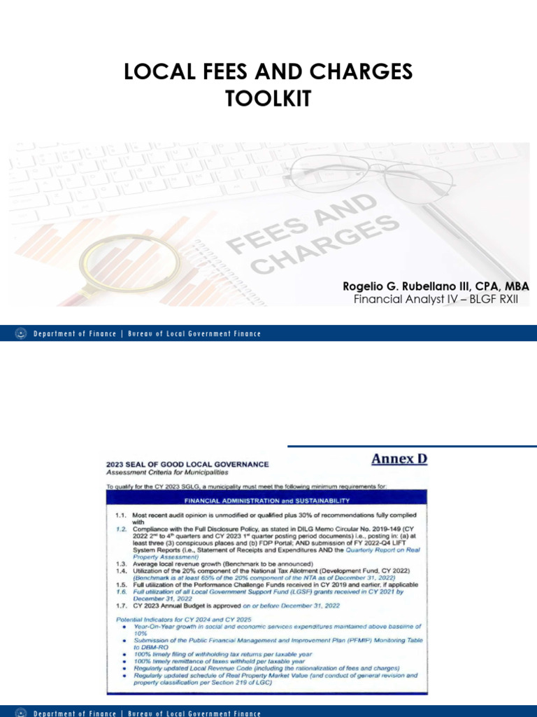 Local Fees and Charges Toolkit Guide | PDF | Cost | Public Utility