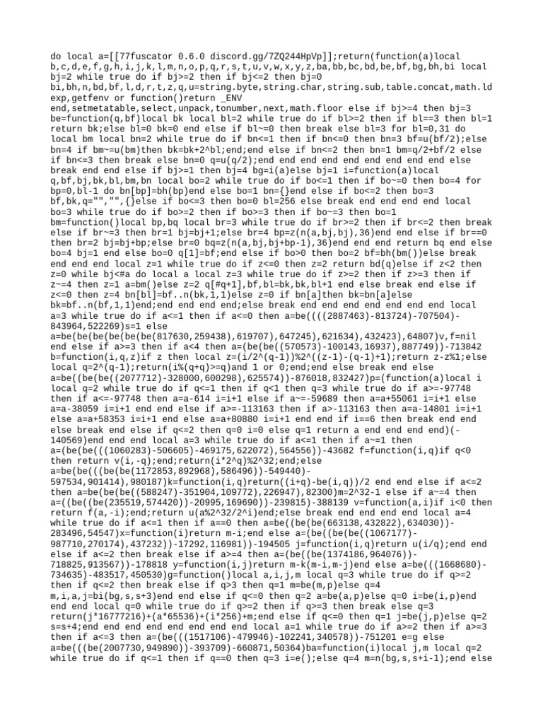 Local Function Obfuscation Code | PDF | Science & Mathematics