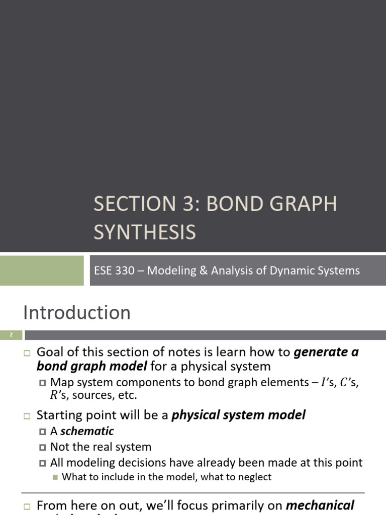 Section 3 Bond Graph Synthesis | PDF | Electricity | Electrical Engineering