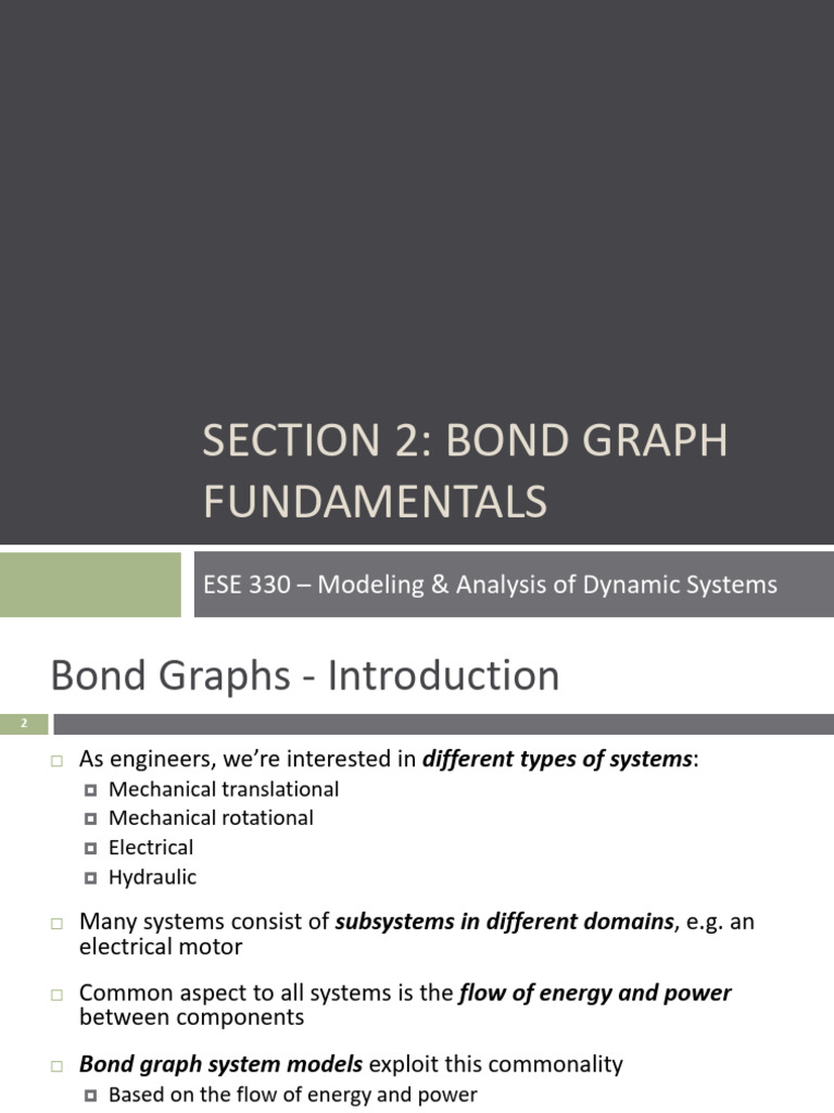 Section 2 Bond Graph Fundamentals | PDF | Momentum | Classical Mechanics