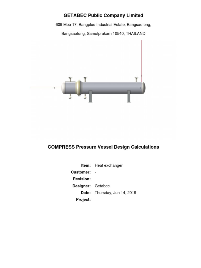 Heat Exchanger | PDF | Pipe (Fluid Conveyance) | Civil Engineering