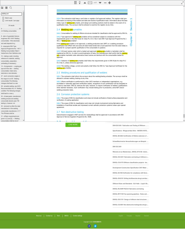 DNVGL-OS-C401 Fabrication and Testing of Offshore Structures - (PDF ...