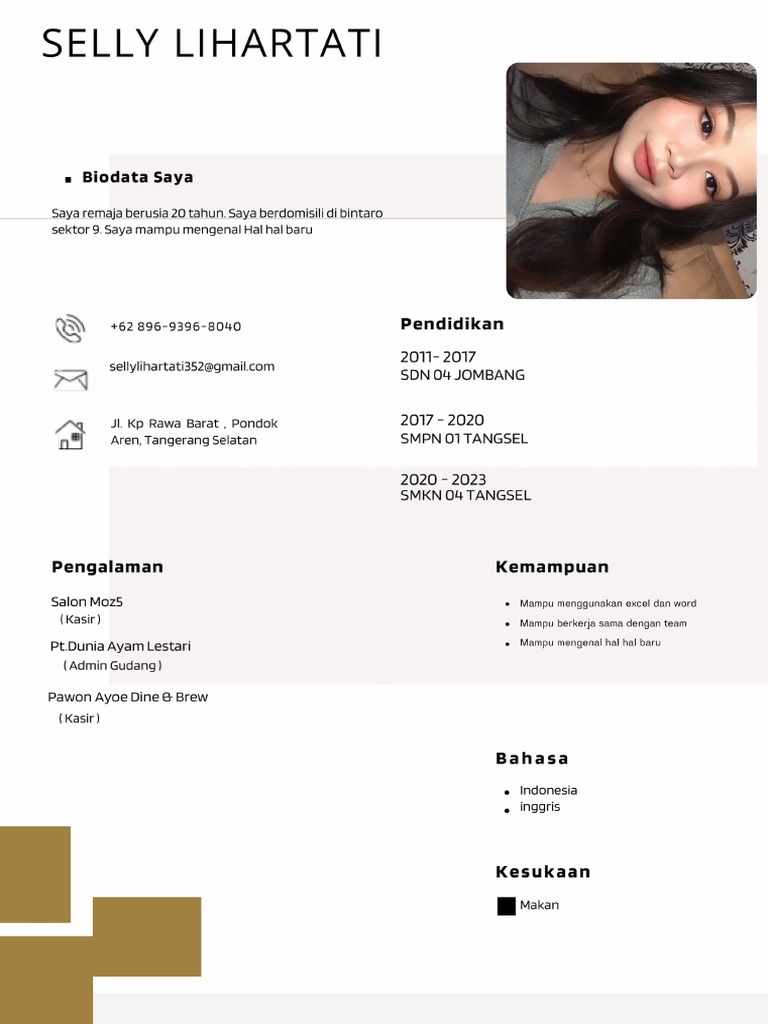 CV Selly Lihartat | PDF