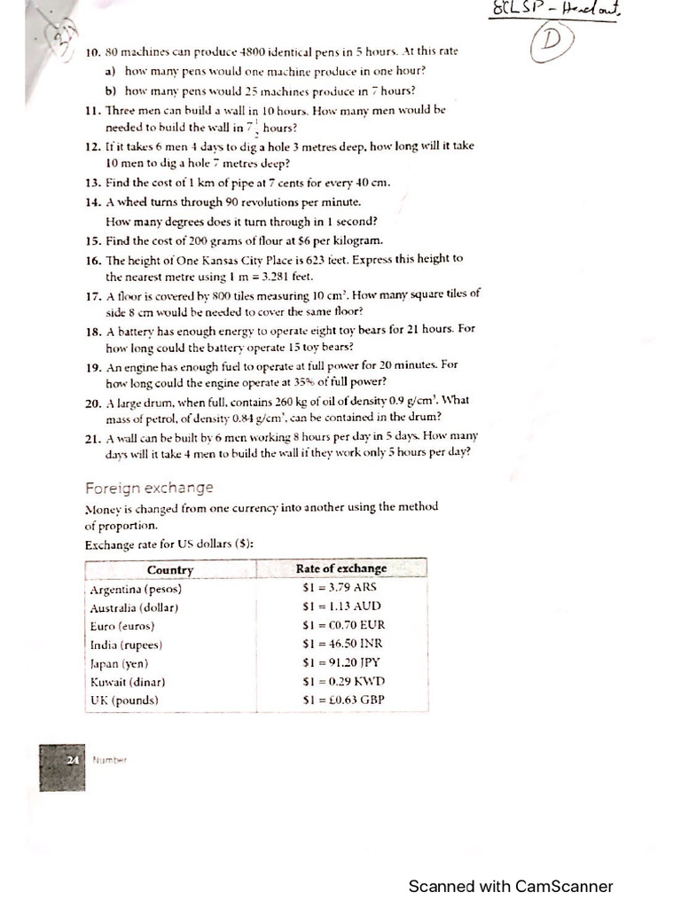 Map scales Simple interest compound interest handout | PDF