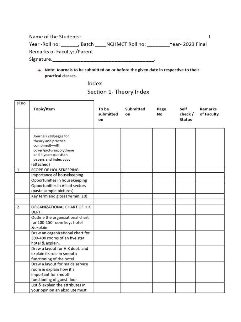 1st Sem. Journal Format New | PDF