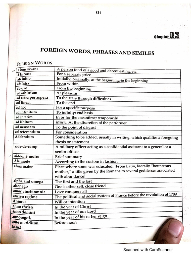 Foreign Words, Phrases and Smiles | PDF